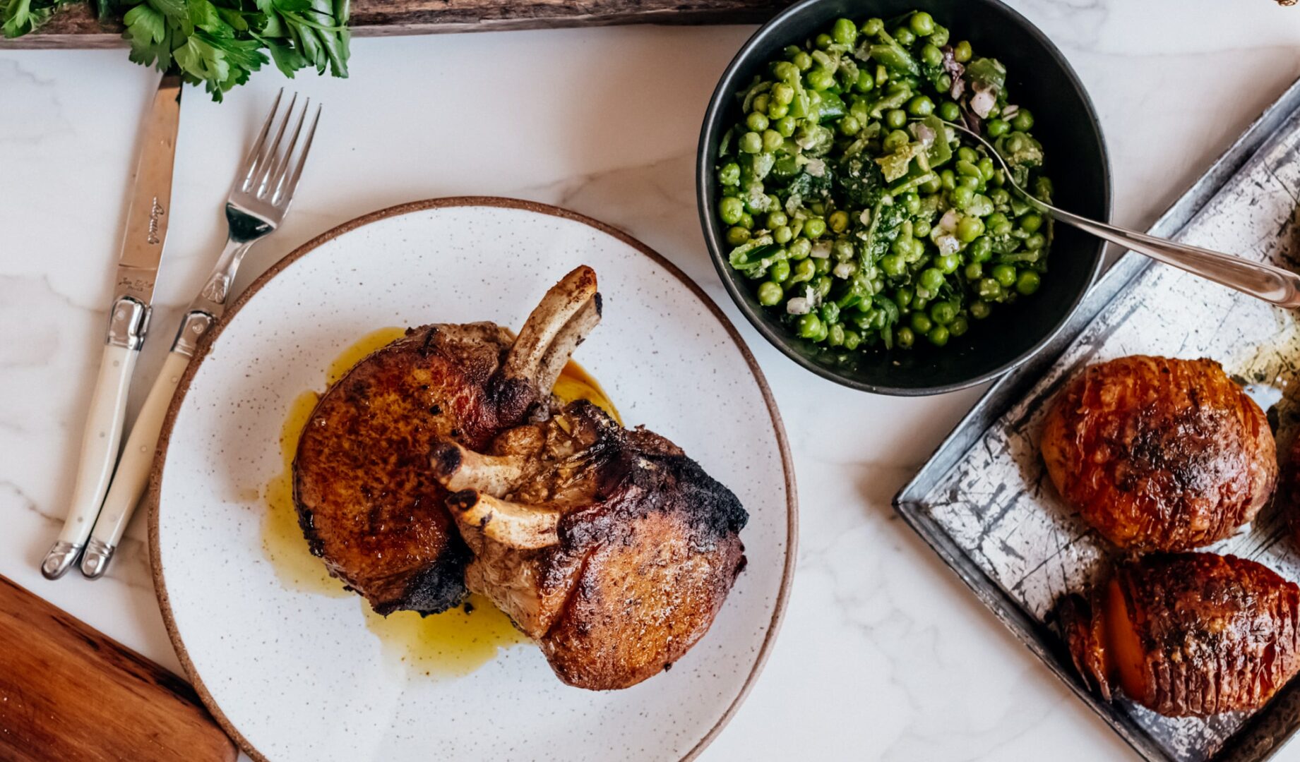 Pork Loin Fresh Spring Rolls with Peanut Sauce