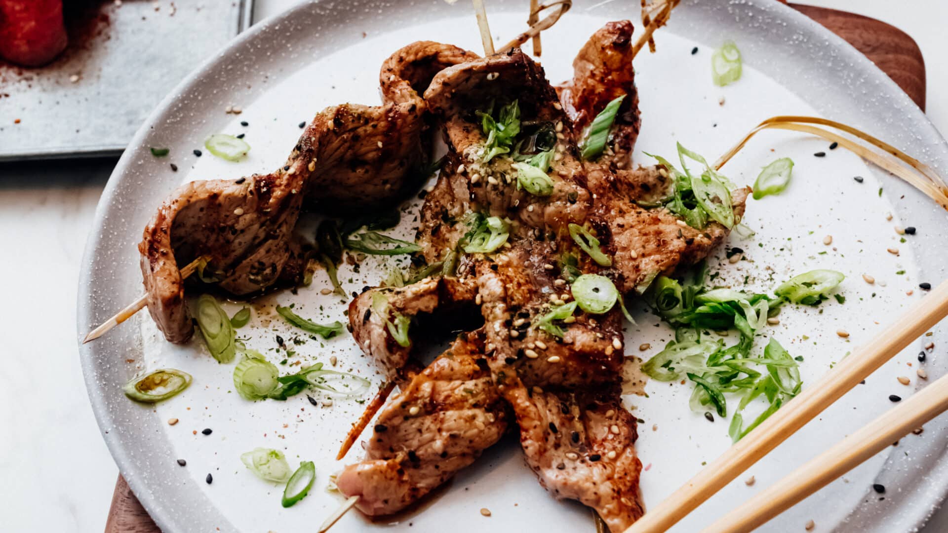 Veal Yakitori Recipe with Homemade Tsumi Sauce