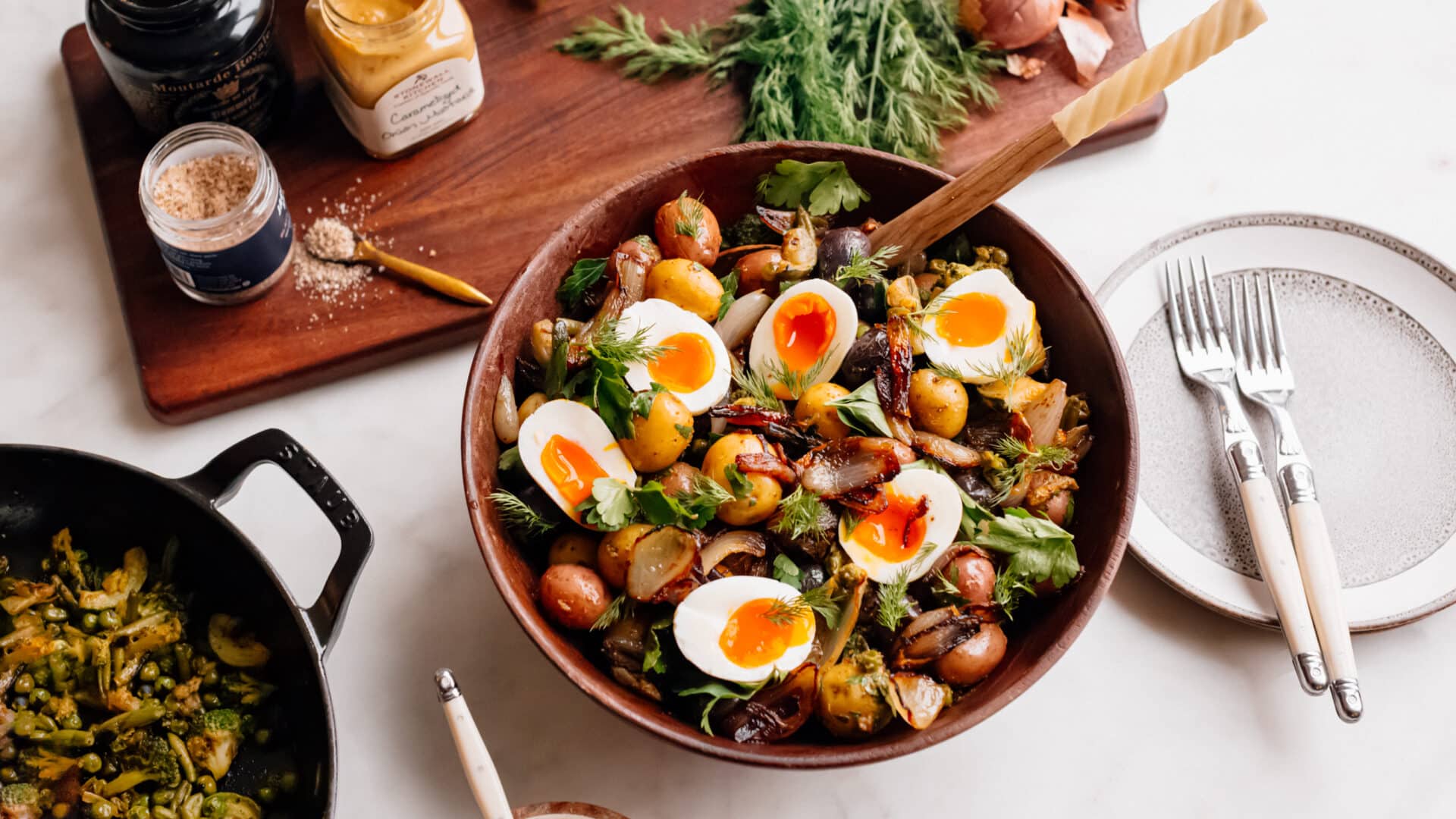 Roasted Potato Veggie Salad