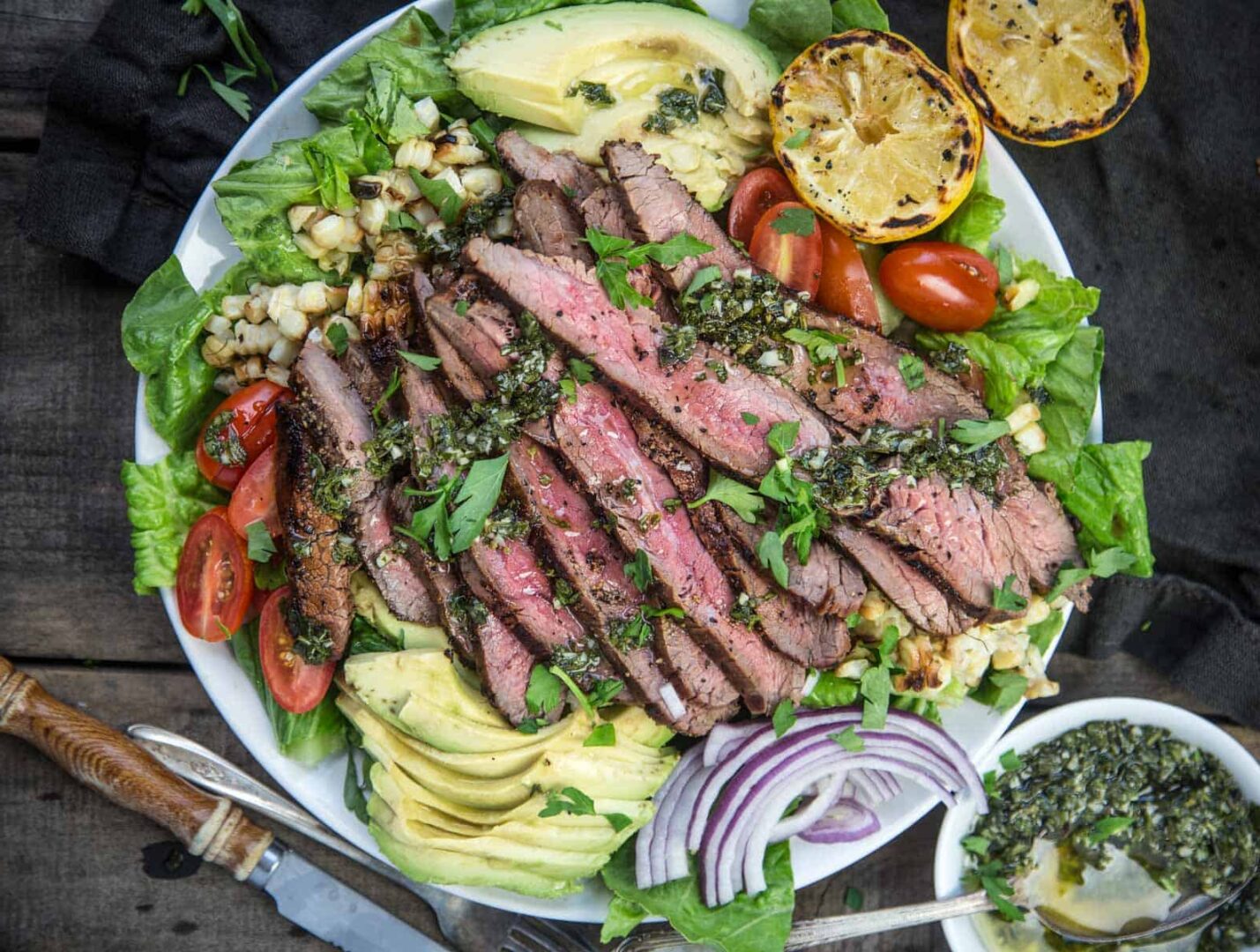 Grilled Flank Steak Salad