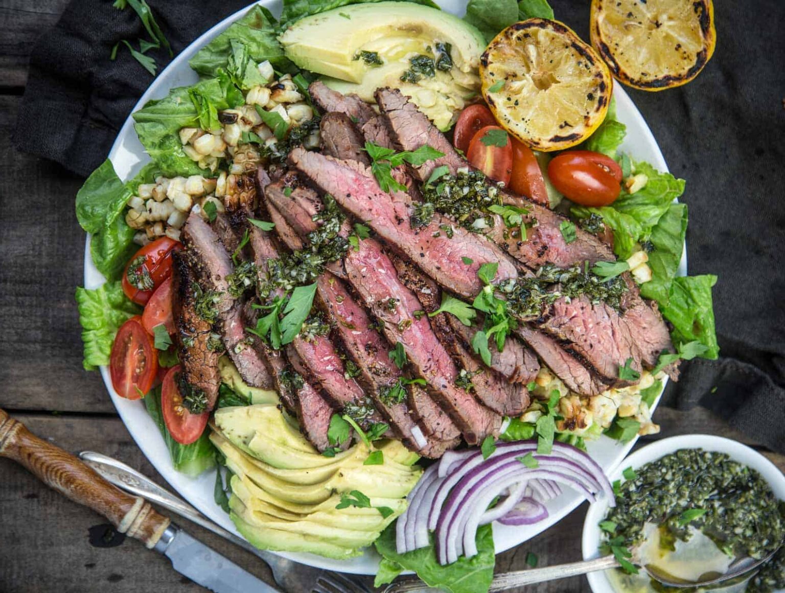 Grilled Flank Steak Salad