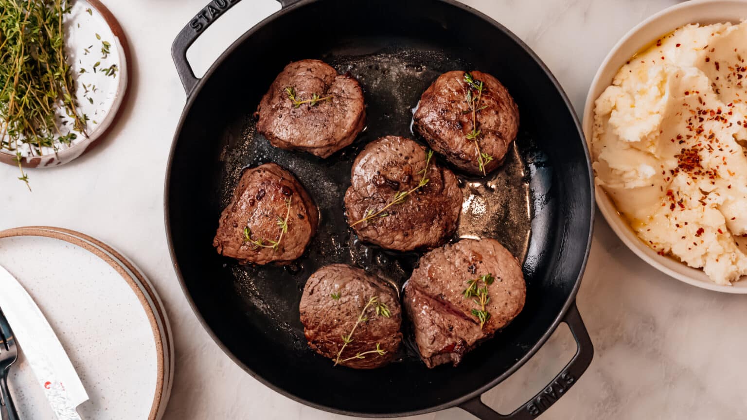 wine seared filet mignon