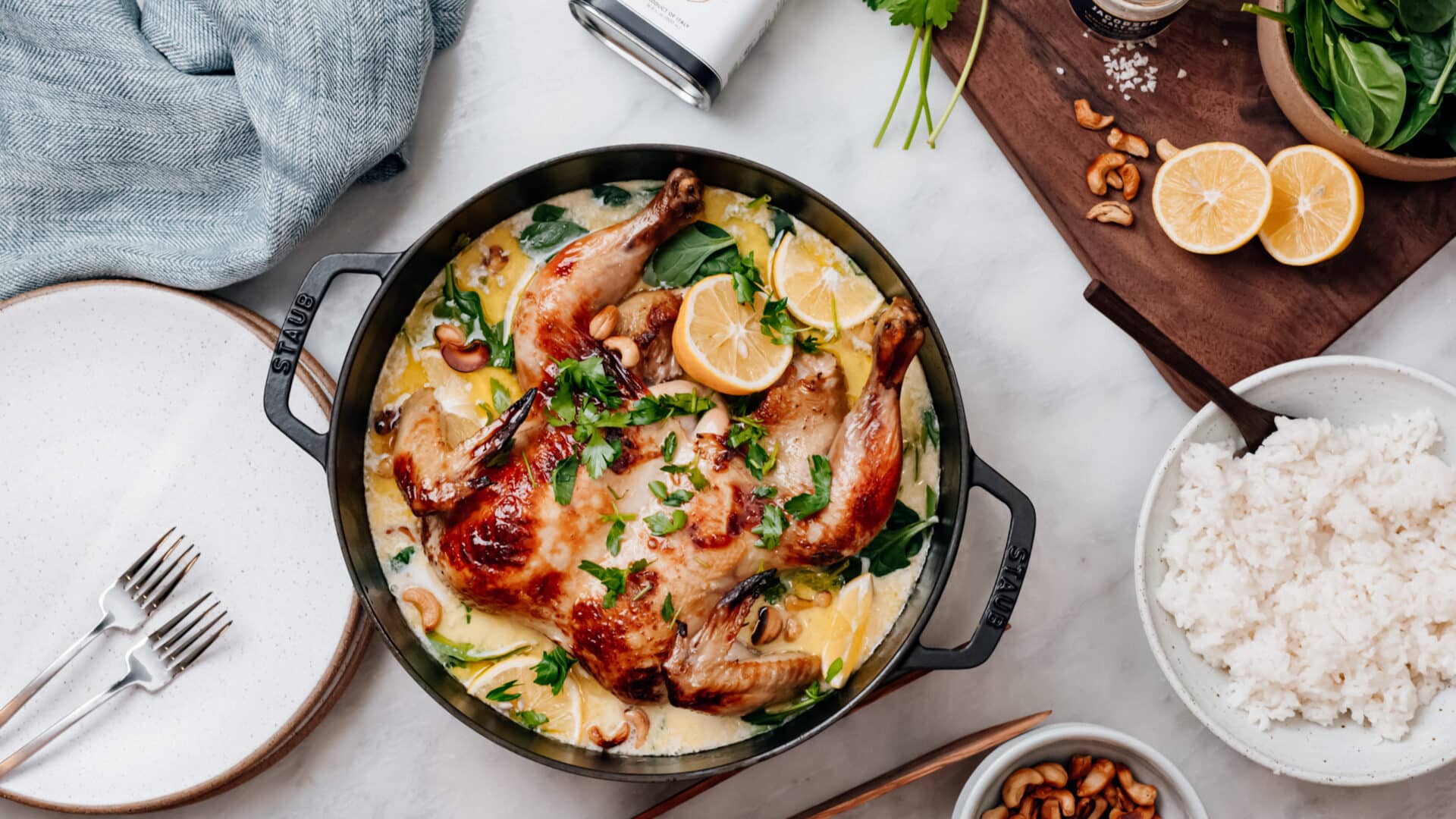 Creamy Coconut Preserved Lemon Chicken